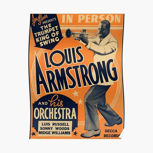 "Louis armstrong vintage" Poster for Sale by GregoryWebb | Redbubble