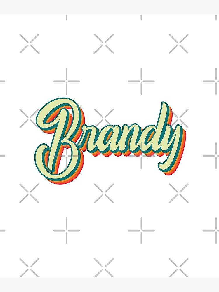 "Brandy Name Label in retro color" Art Print for Sale by MasterCoShop | Redbubble