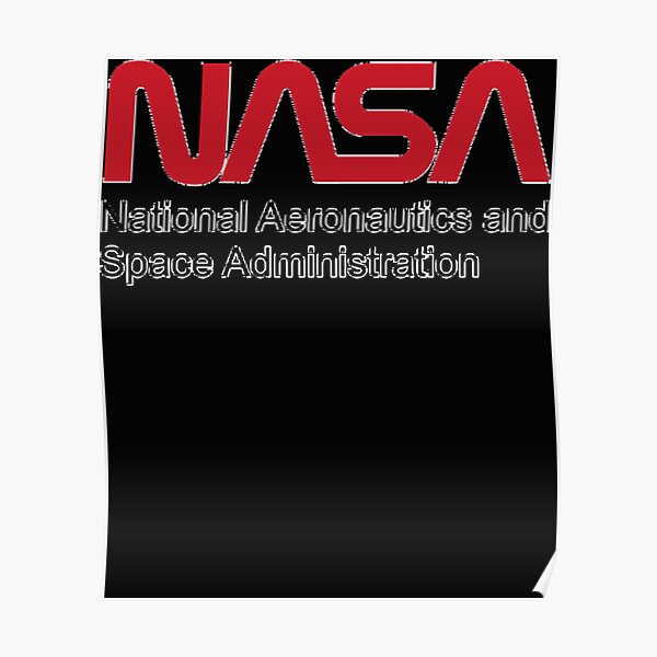 "NASA Worm Logo " Poster for Sale by Christinritz | Redbubble
