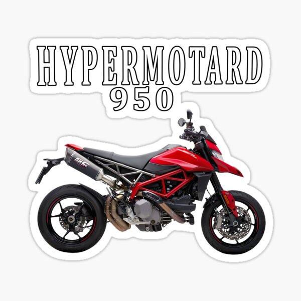 "Hypermotard 950 Motorcycle" Sticker for Sale by MotoGents | Redbubble