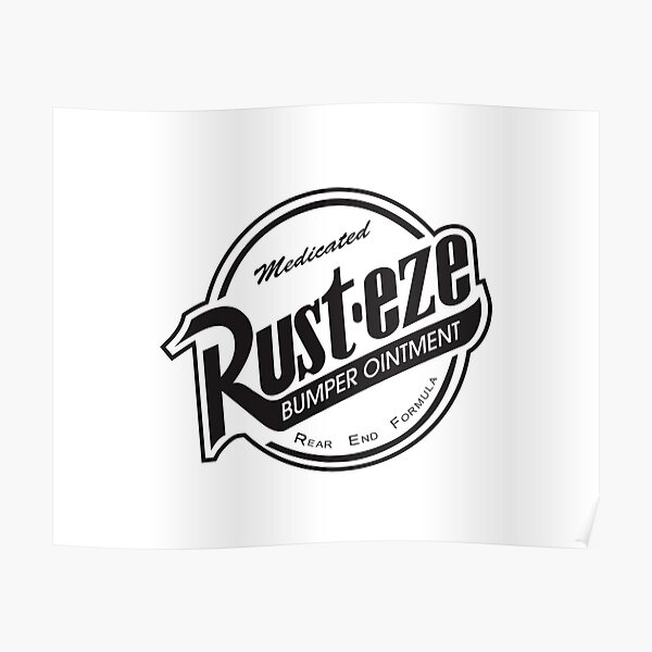 "Black Rust Eze Logo" Poster for Sale by ArthurJohns | Redbubble