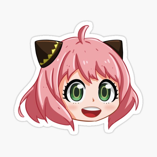 Pegatina «Anya Forger Head Only (4) - SPYxFAMILY Chibi ver» de TAKAHIRO ...