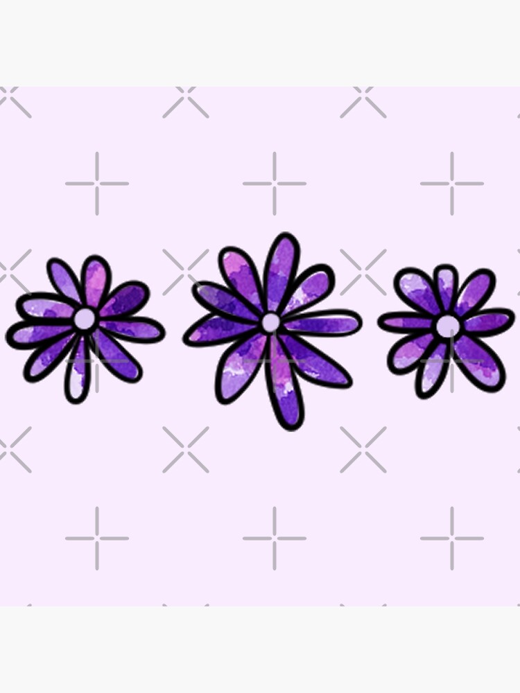 "Cute Simple Purple Flower Design" Poster for Sale by Dr3amsInInk ...