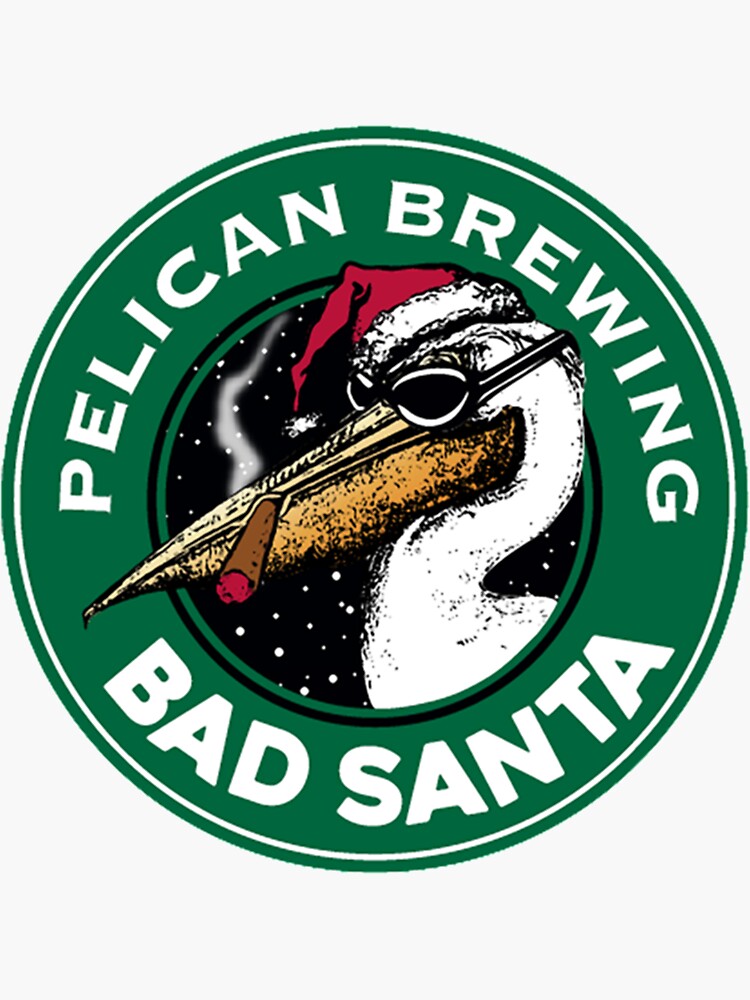 "Official Pelican Bada Santa Merch " Sticker for Sale by AbnerEvans ...