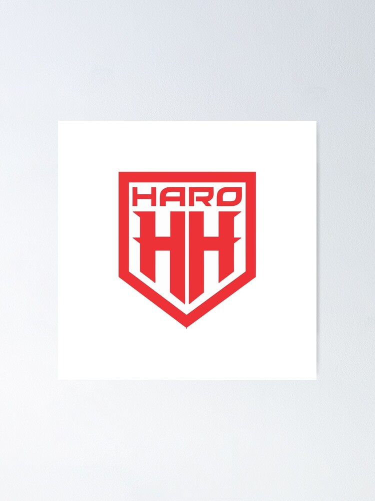 "red haro bikes logo" Poster for Sale by ernesthansel8 | Redbubble