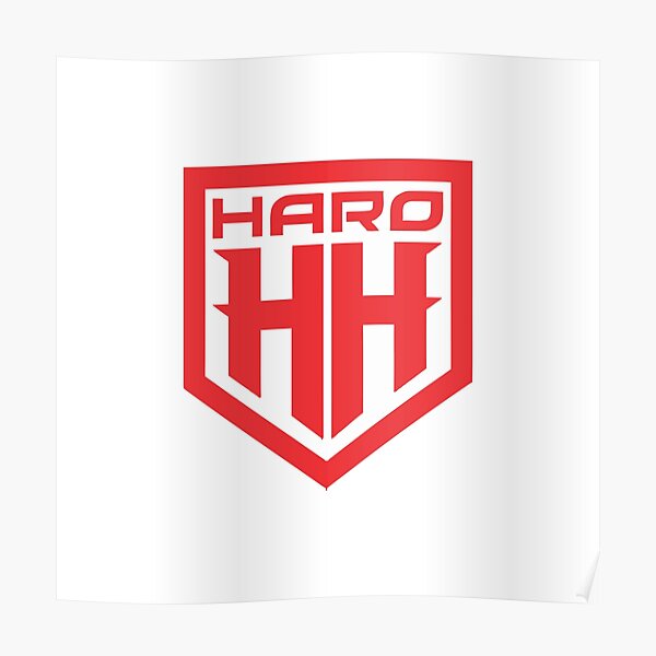 "red haro bikes logo" Poster for Sale by ernesthansel8 | Redbubble