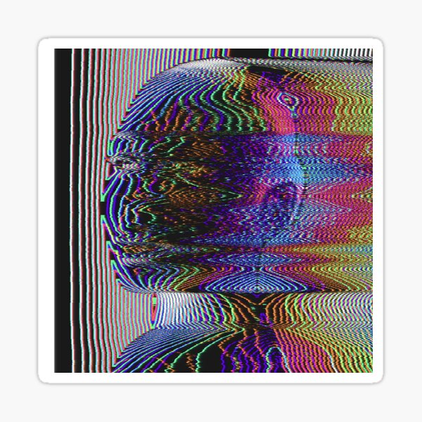 "crt art " Sticker for Sale by QuinnBot | Redbubble