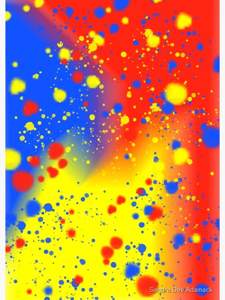 "Primary Colors Spotty Paint" Poster for Sale by DeeGraphiques | Redbubble