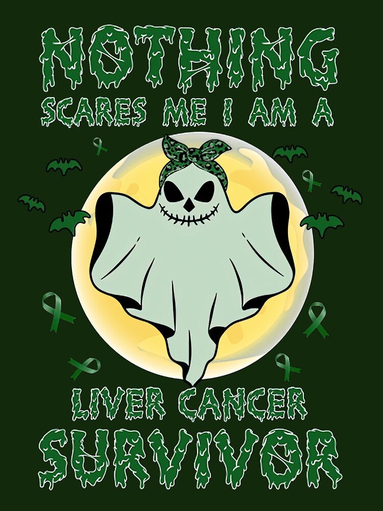 Liver Cancer Awareness - Boo Ghost Halloween T-Shirt Designed & Sold By ...
