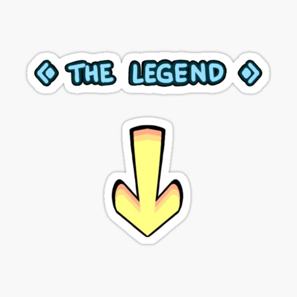 "The Legend Btw" Sticker for Sale by Etufeur | Redbubble