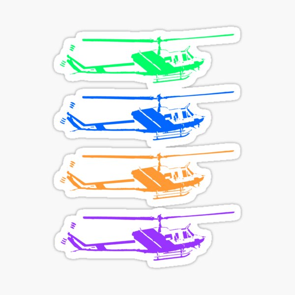 "Bell 212 in Profile" Sticker by PrecisionHeli | Redbubble