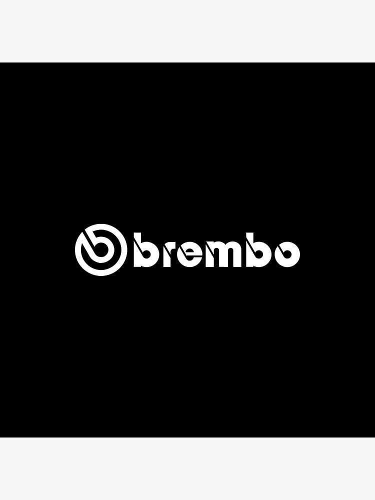 "white brembo logo" Poster for Sale by tinovalent4 | Redbubble