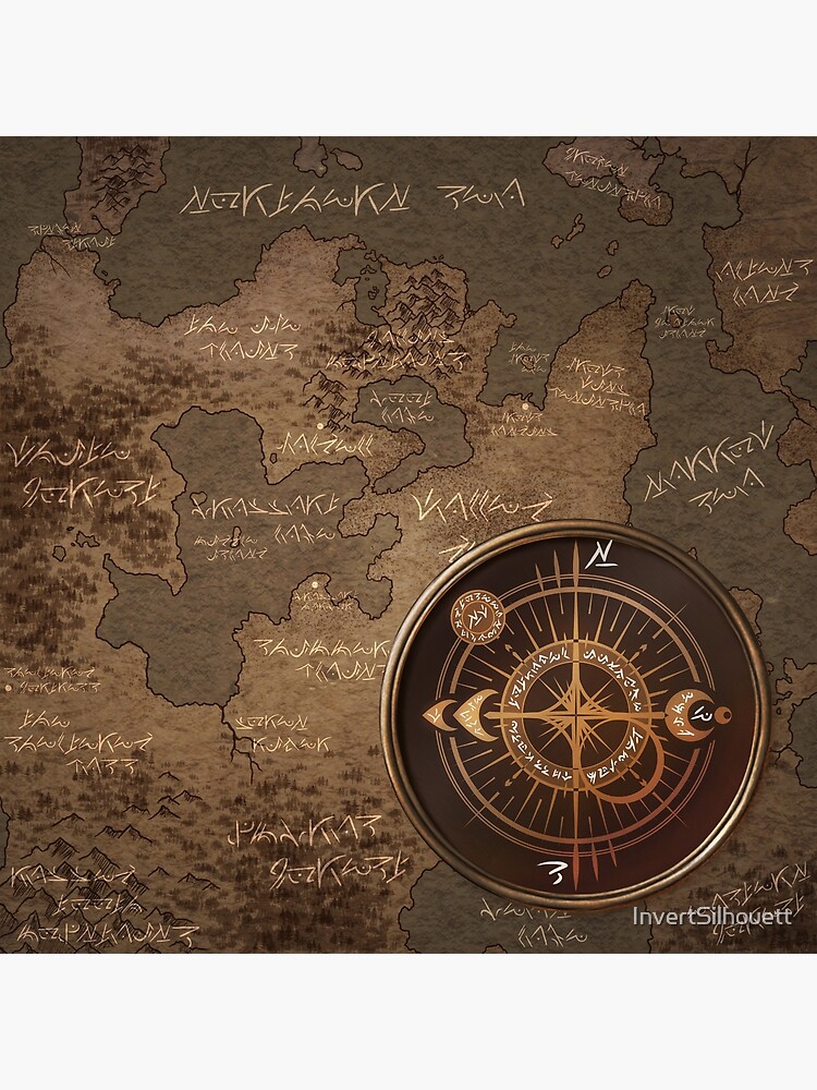 Fantasy Kart Kompassrose Fantasy Karten Zeichnen, Entwerfen Und