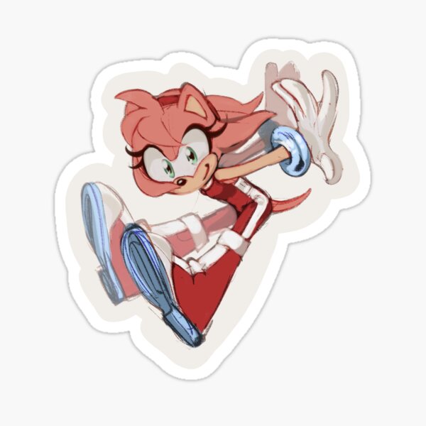 "Amy Rose / alt outfit" Sticker for Sale by Witchynade | Redbubble