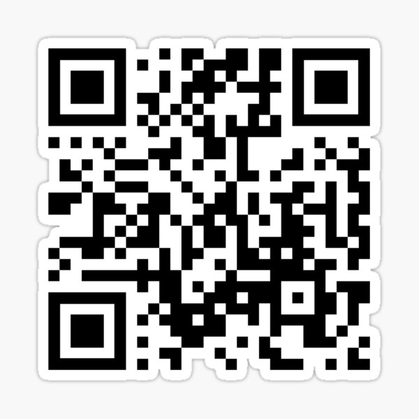 "rickroll code" Sticker for Sale by weirdove | Redbubble