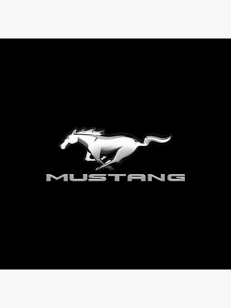 "silver ford horse mustang logo" Poster for Sale by eleaburrows8 ...