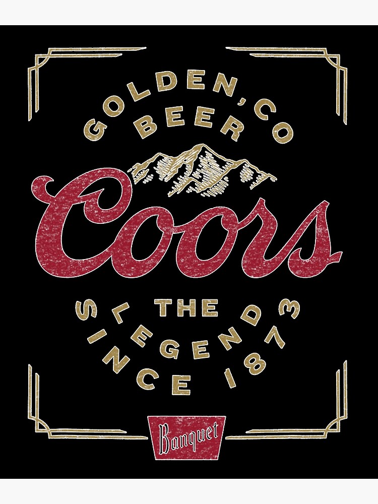 "Coors-Banquet-Beer-The-Legend-Vintage-Logo-" Art Print for Sale by ...