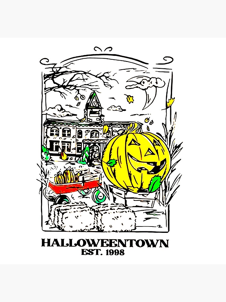 "Halloweentown Est 1998" Poster for Sale by brianpalupi | Redbubble