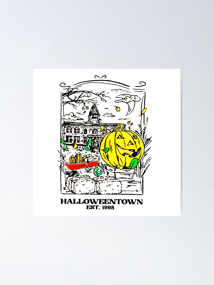 "Halloweentown Est 1998" Poster for Sale by brianpalupi | Redbubble