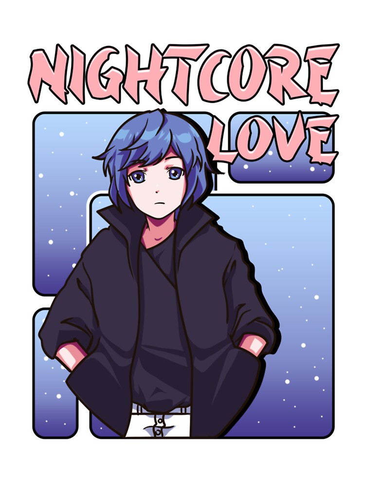 "Nightcore Love Japanese Music Anime Aesthetic EDM" Kids T-Shirt for ...