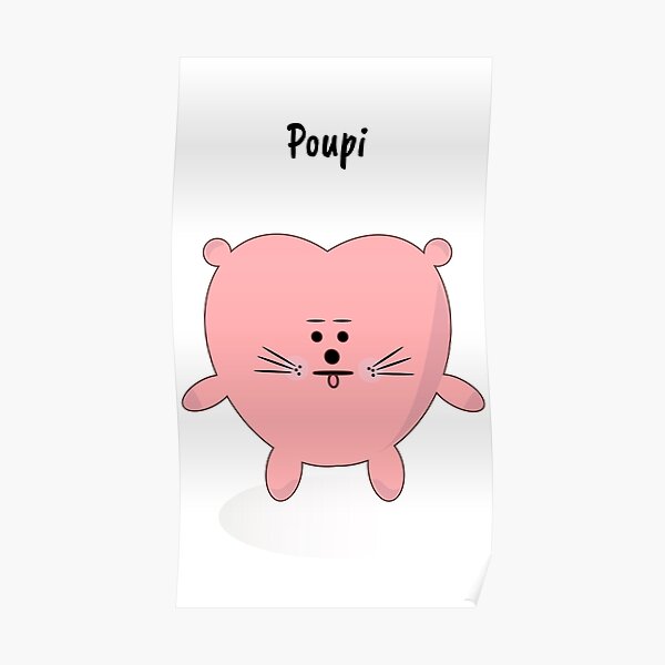 Póster «Linda gata kawaii original Poupi» de Julia-Syn | Redbubble