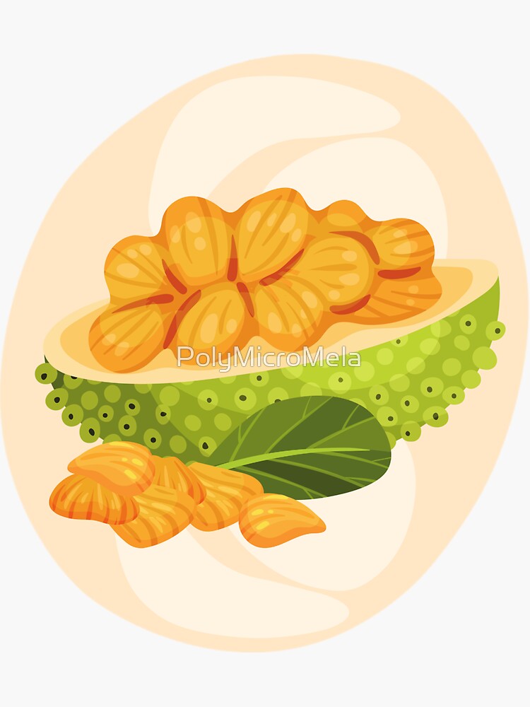 "Jackfruit" Sticker for Sale by PolyMicroMela | Redbubble