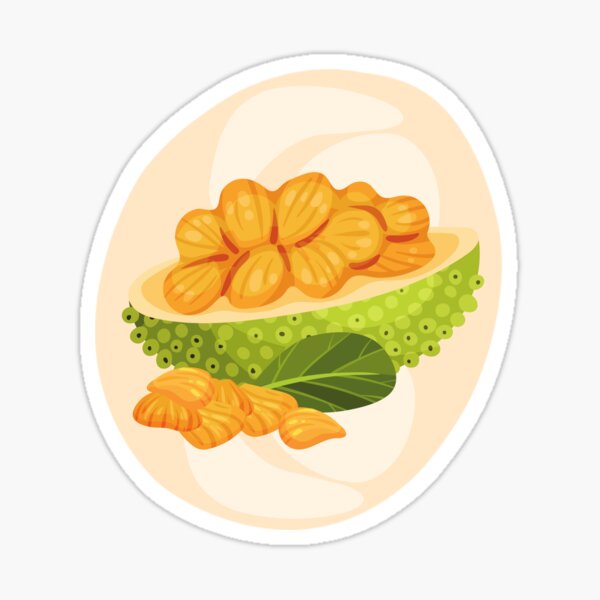 "Jackfruit" Sticker for Sale by PolyMicroMela | Redbubble