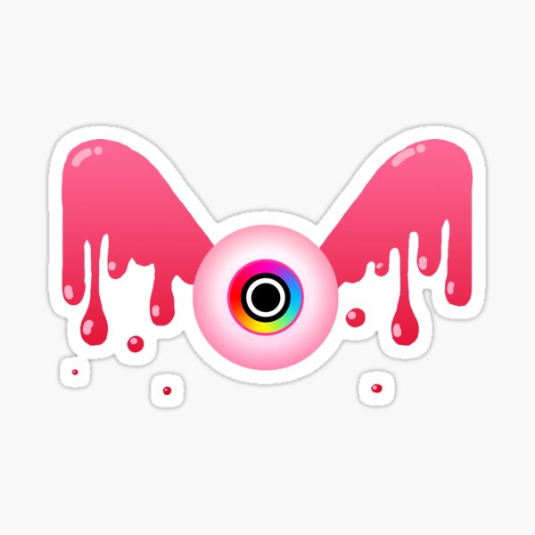 "Eyeball Goop Bat" Sticker for Sale by eagletoons | Redbubble