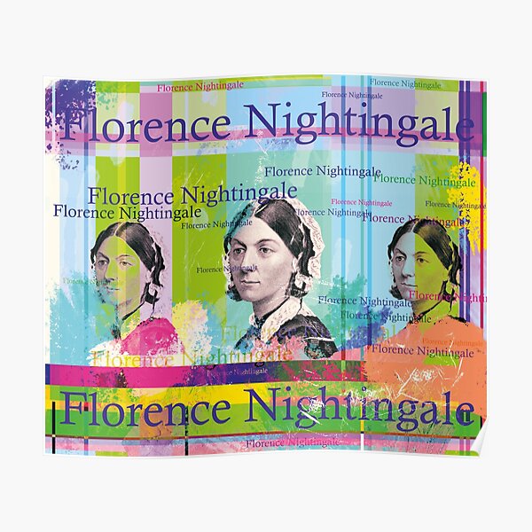 "nostalgic retro portrait of British nurse Florence Nightingale ...
