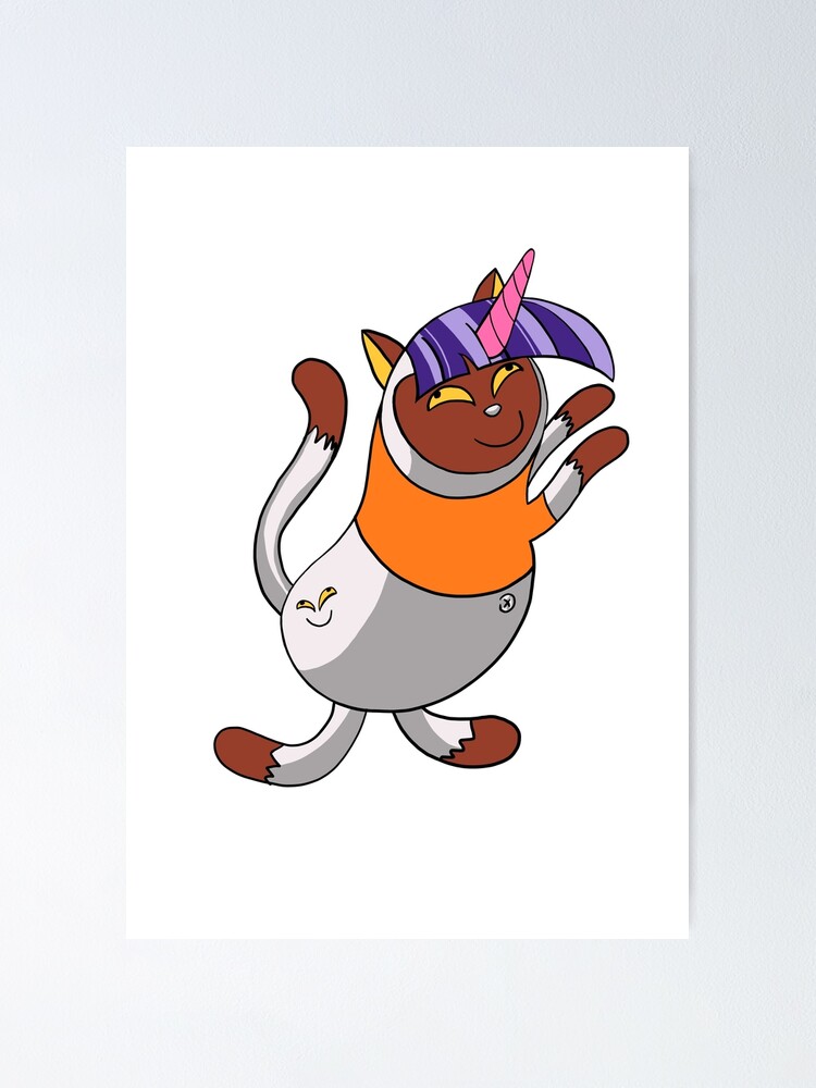 "Funny Cat C001" Poster for Sale by Lionlambarts | Redbubble