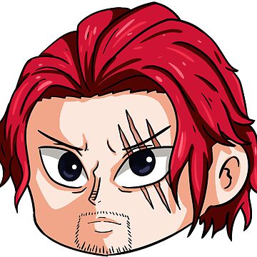 "Shanks (Head Only) - One Piece Chibi ver" Sticker for Sale by TAKAHIRO ...