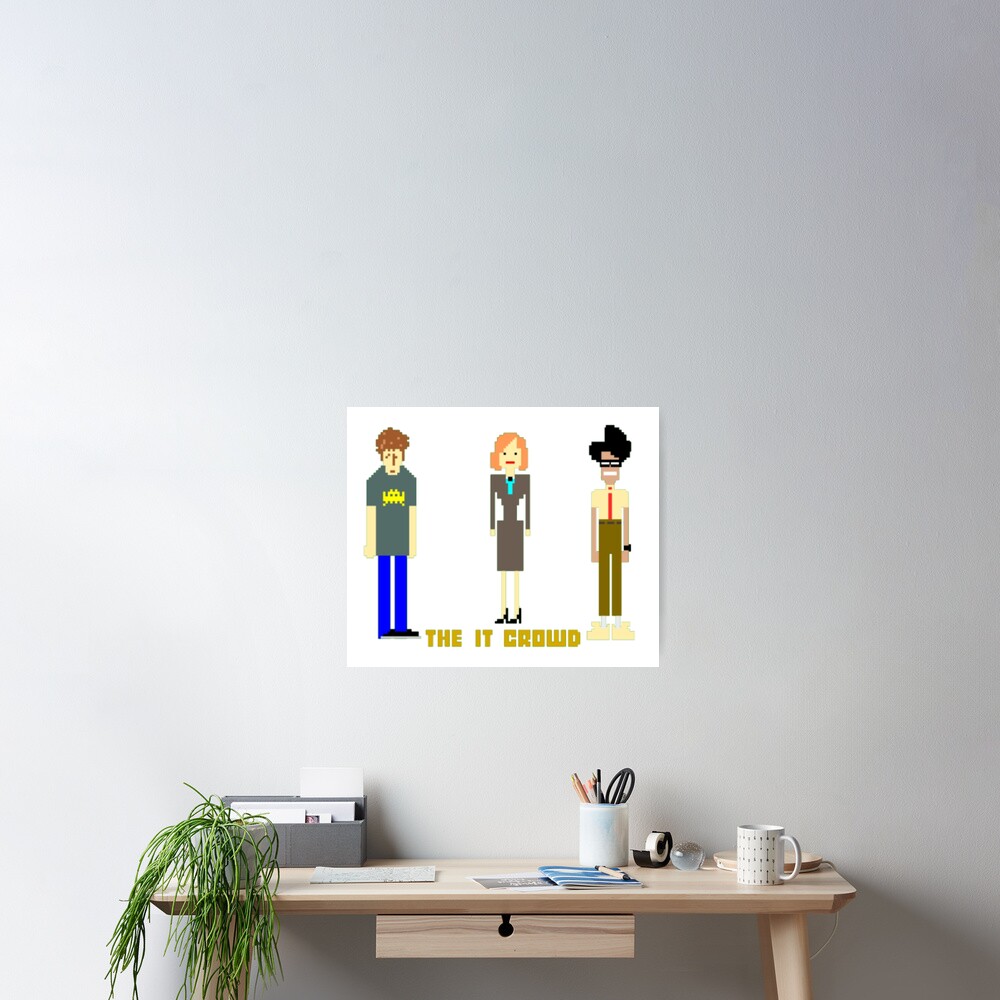 "8 bit it crowd main char" Poster for Sale by gyioferdsi | Redbubble