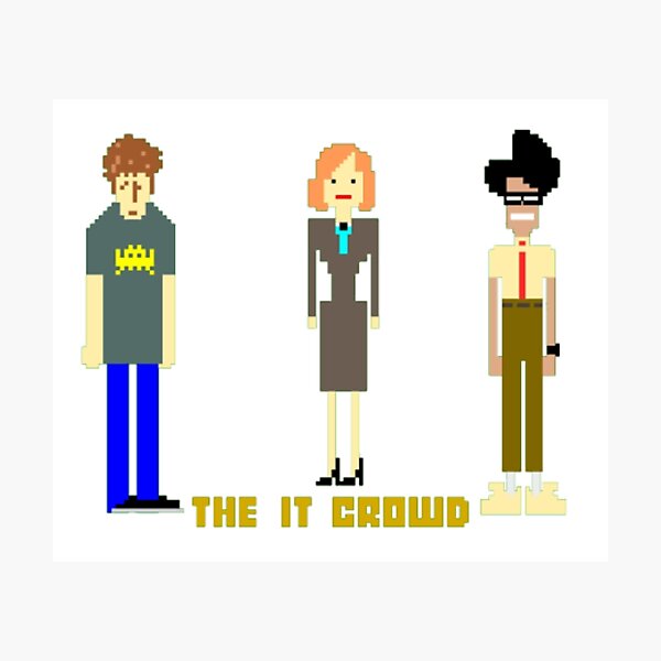 "8 bit it crowd main char" Photographic Print for Sale by gyioferdsi ...