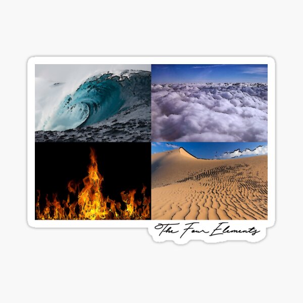 "The Four Elements" Sticker for Sale by info-diogo | Redbubble