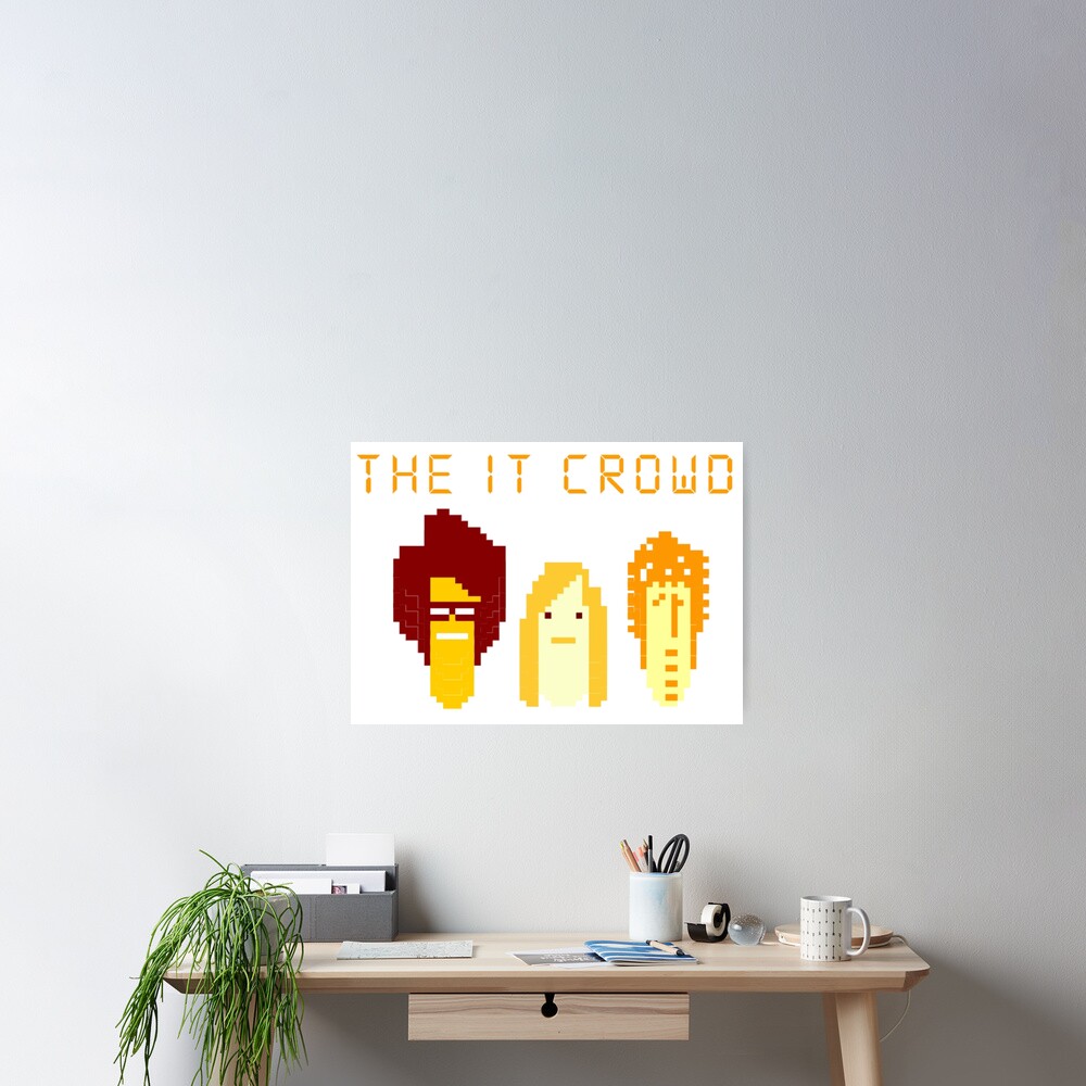"8 bit it crowd main character head" Poster for Sale by gyioferdsi ...