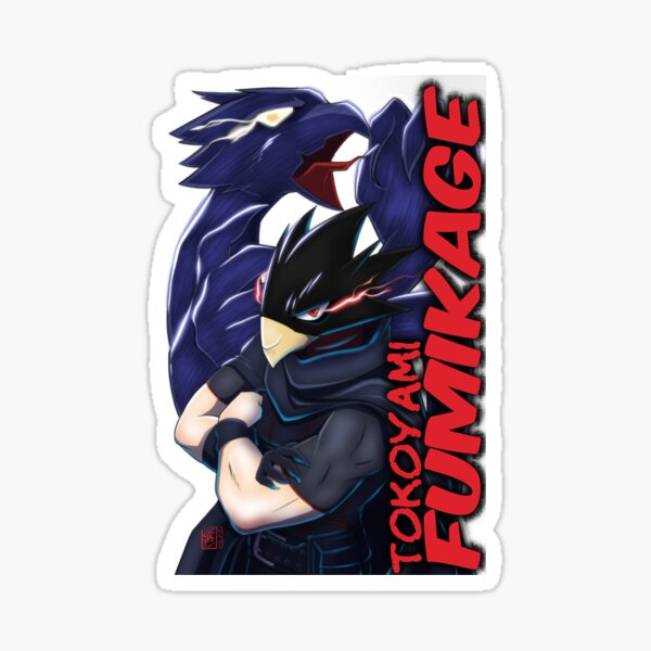 "Vintage Retro Manga Tokoyami Anime Japanese Gift Everyone" Sticker for ...