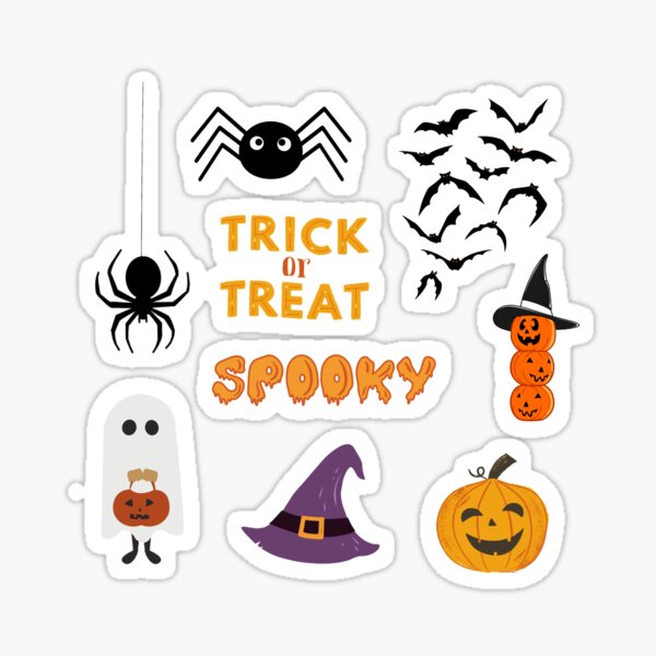 "Cute Halloween design sticker pack" Sticker for Sale by Silvertongue20 ...