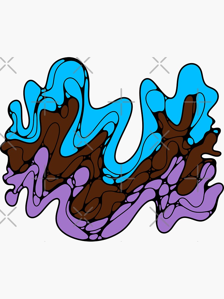 "Androsexual Pride Flowing Flag with Inked Outlines" Sticker for Sale ...