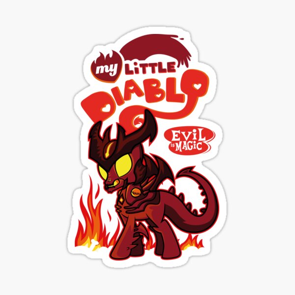 "My little devil" Sticker for Sale by DemonigoteCamis | Redbubble