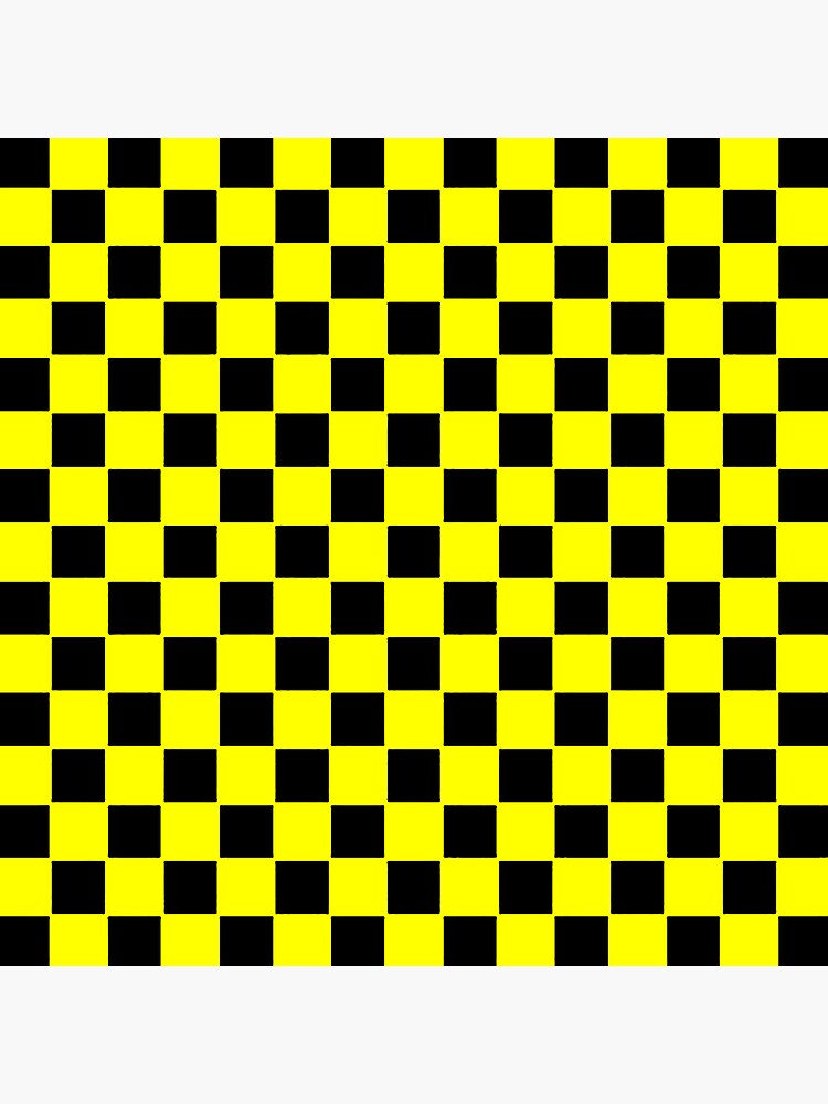 "Yellow Black Checkers Tattoo Design Collection" Sticker for Sale by ...