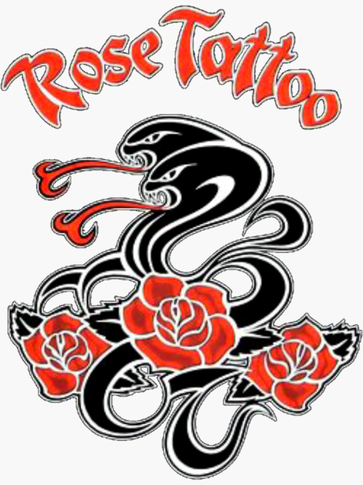 "best selling tour logo rock n roll music rose tattoo band classic and ...