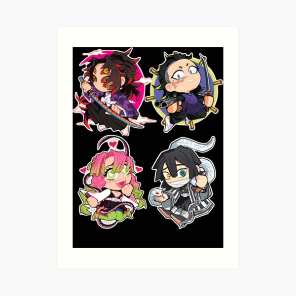 "Kokushibo Chibi Upper Moon Demon" Art Print for Sale by SchmidtJeanne ...