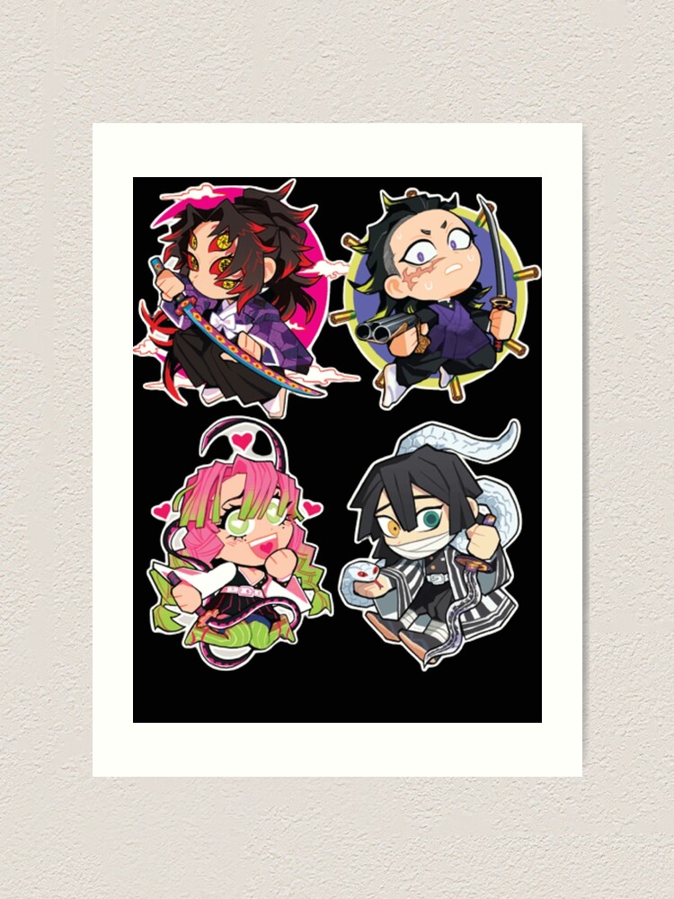 "Kokushibo Chibi Upper Moon Demon" Art Print for Sale by SchmidtJeanne ...