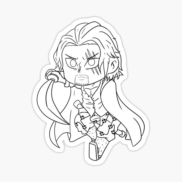 "Shanks (Line) - One Piece Chibi ver" Sticker for Sale by TAKAHIRO ...
