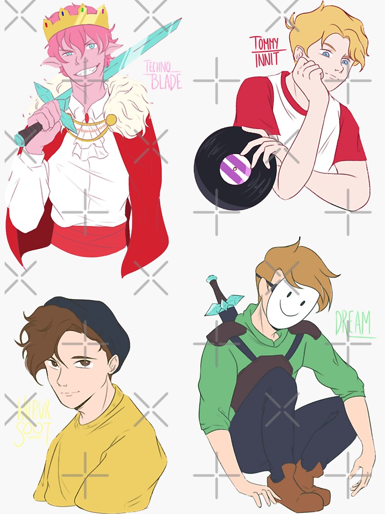 "Gifts For Women Never Dies Dream SMP Streamer Set" Sticker for Sale by ...