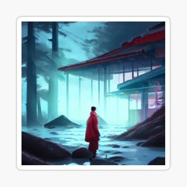 "Anime Background Scenery" Sticker for Sale by AnimeMatch | Redbubble