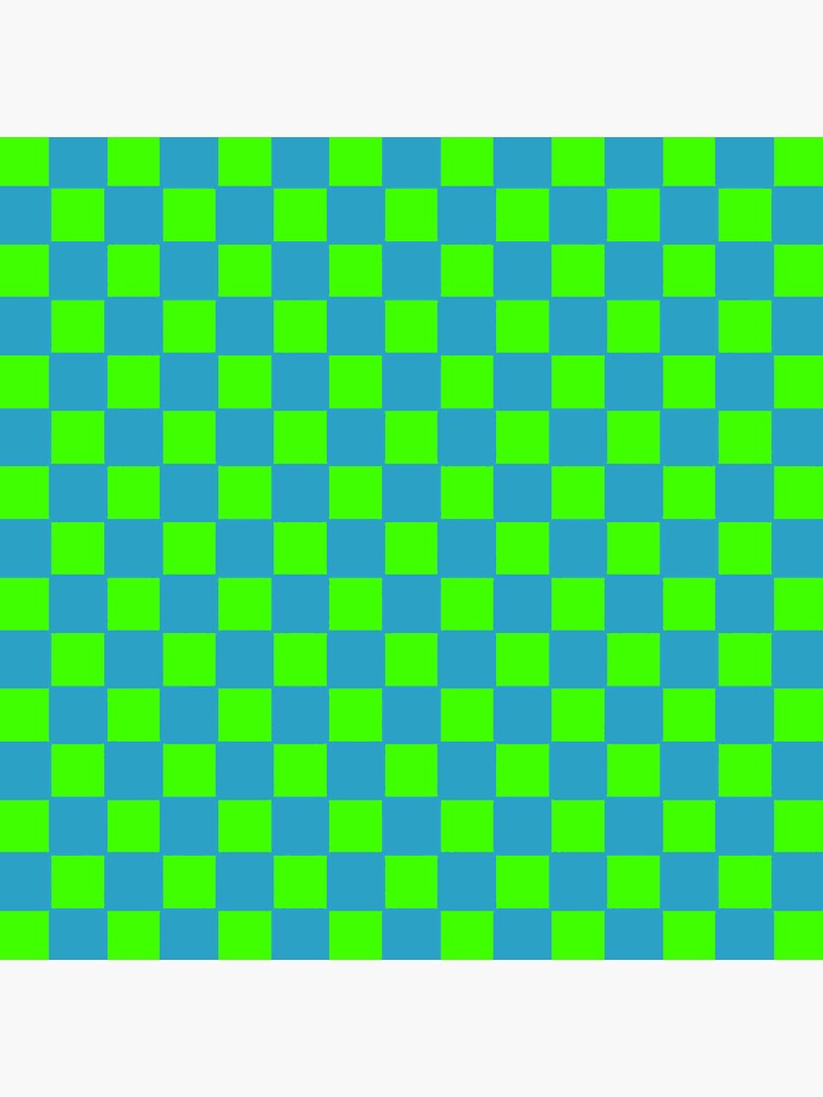 "Water Green Turquoise Blue Checkers Tattoo Design Collection" Sticker ...