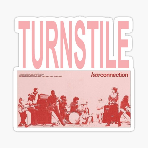 "Turnstile band punk logo" Sticker for Sale by birujunbe | Redbubble
