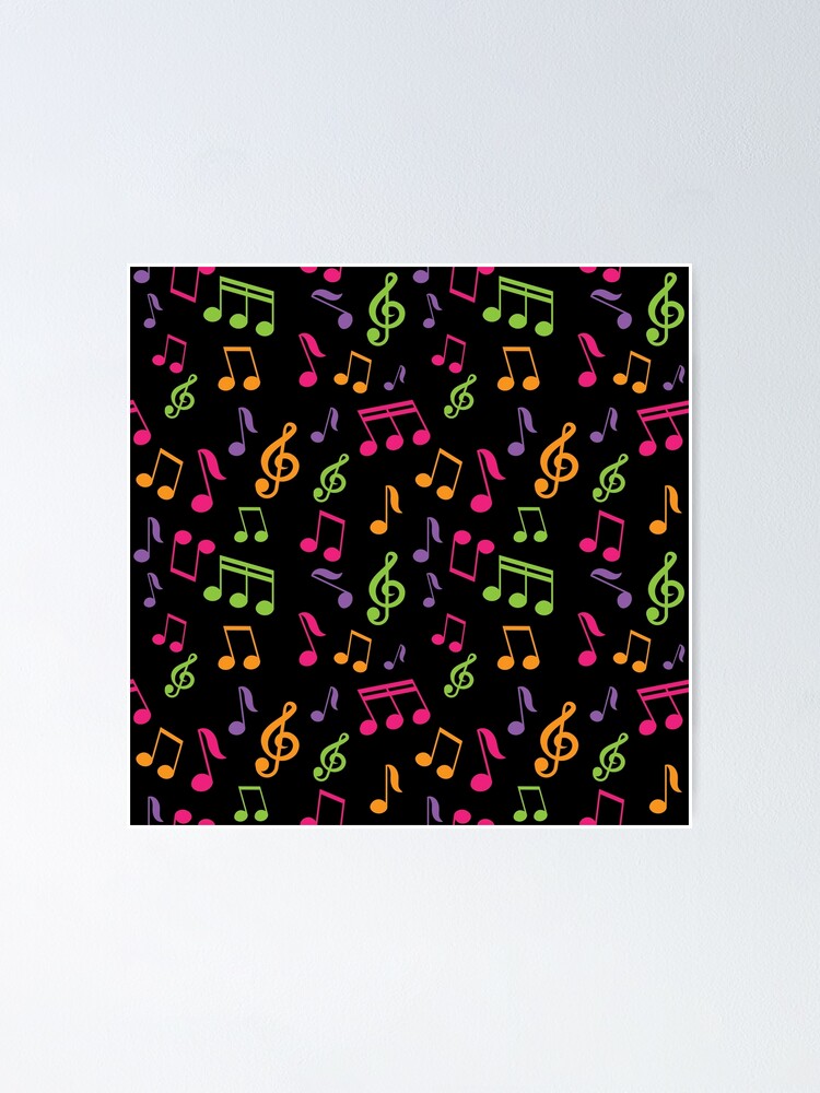"Rainbow Music Notes Multipack" Poster for Sale by Pabrionacchi | Redbubble