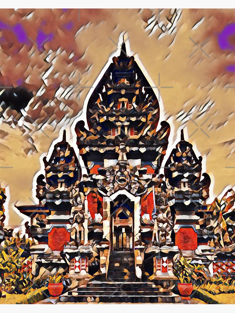 "Bentar Temple Bali #ziwan31" Sticker for Sale by Ziwan-Milan | Redbubble